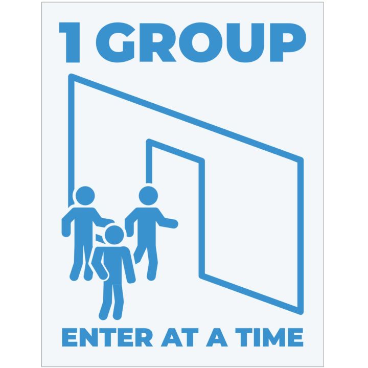 "1 Group Enter At A Time" Poster | Plum Grove