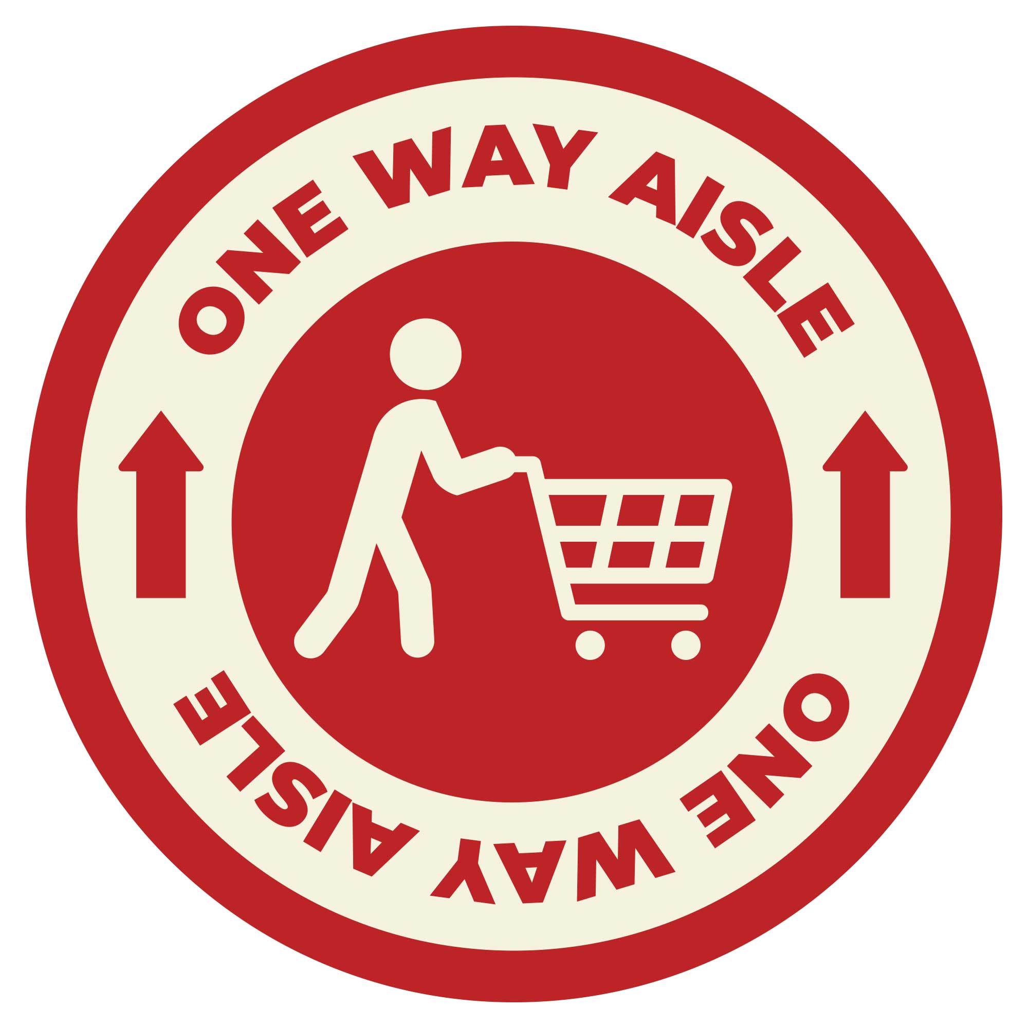 "One Way Aisle" Floor Decal | Plum Grove