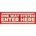 "One Way - Enter Here" Floor Decal | Plum Grove