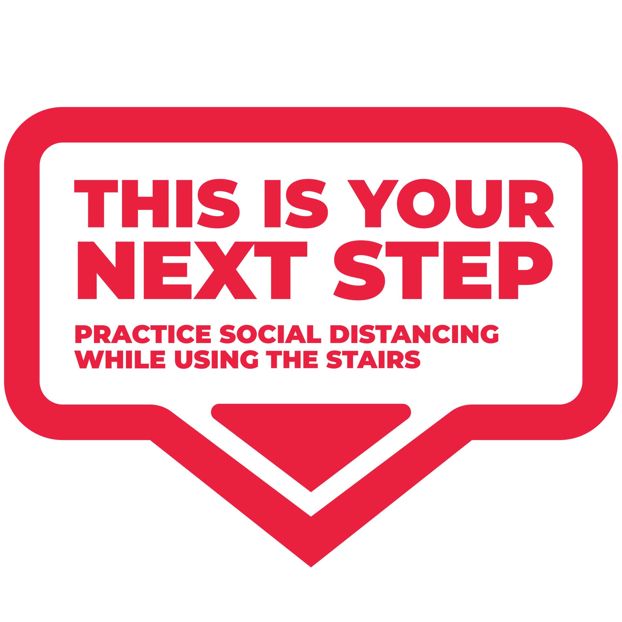 "This Is Your Next Step" Stairs Floor Decal | Plum Grove