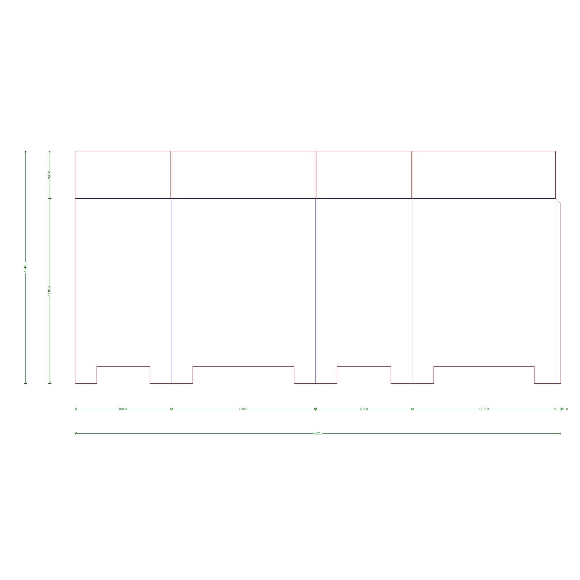 "61-in H x 47.5-in W x 31.75-in L pallet box. | Plum Grove