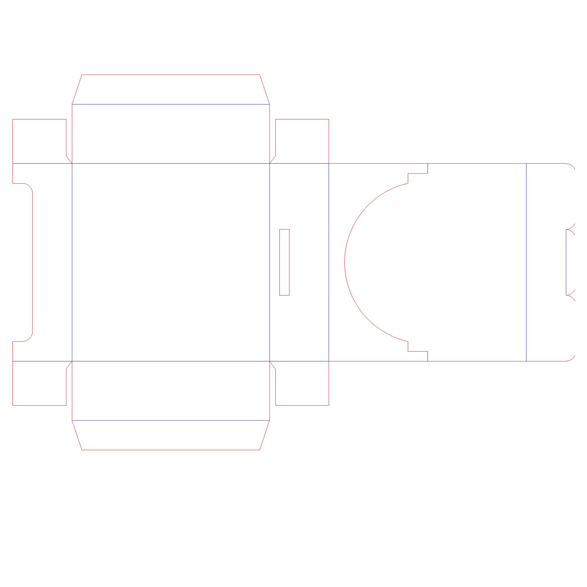 "High quality 7.5-in W x 2.25-in L x 9.5-in H rectangular POS display ...