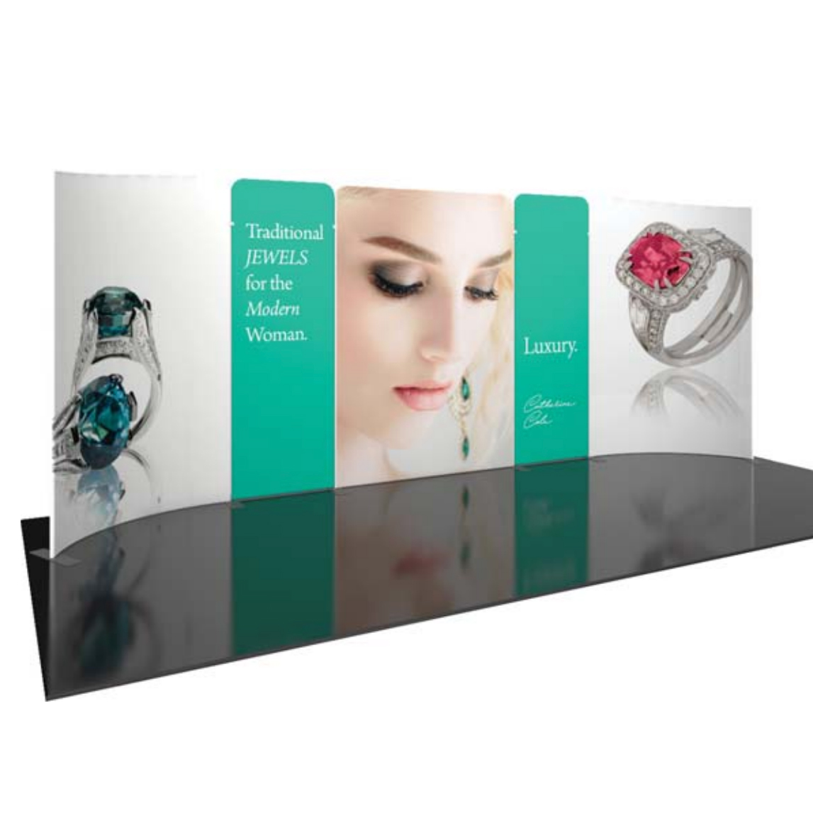 20-ft Curved Display with 5 Custom Art Panels | Orbus Modulate 4 | Plum ...