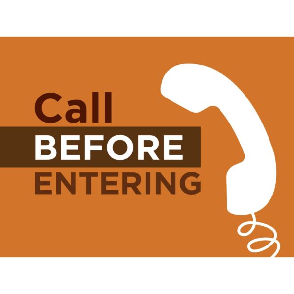 "Call Before Entering" Poster | Plum Grove