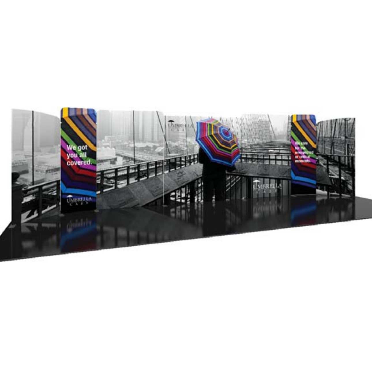 30-ft Curved Display with 7 Custom Art Panels | Orbus Modulate 3 | Plum ...
