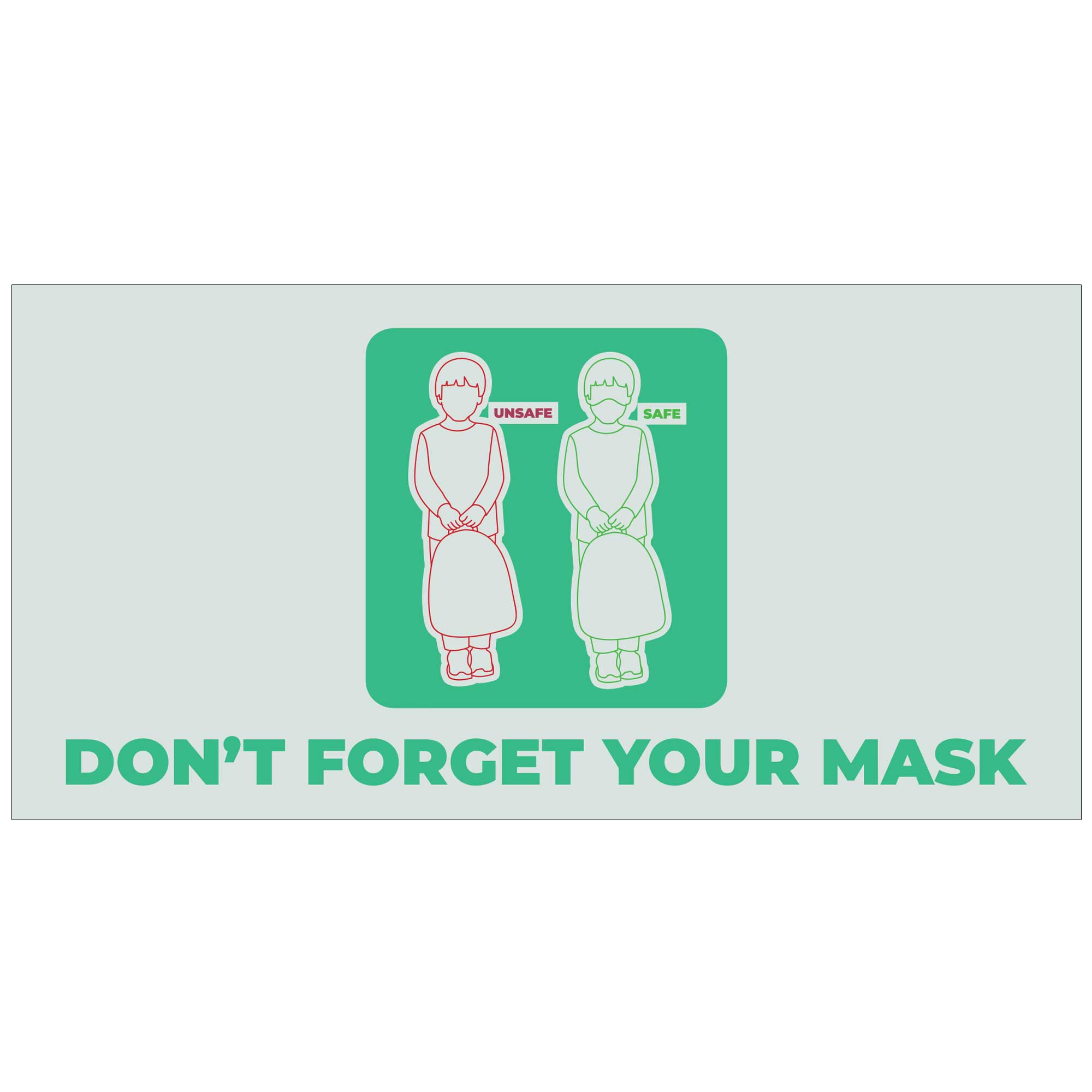 "Don’t Forget Your Mask" Banner | Plum Grove