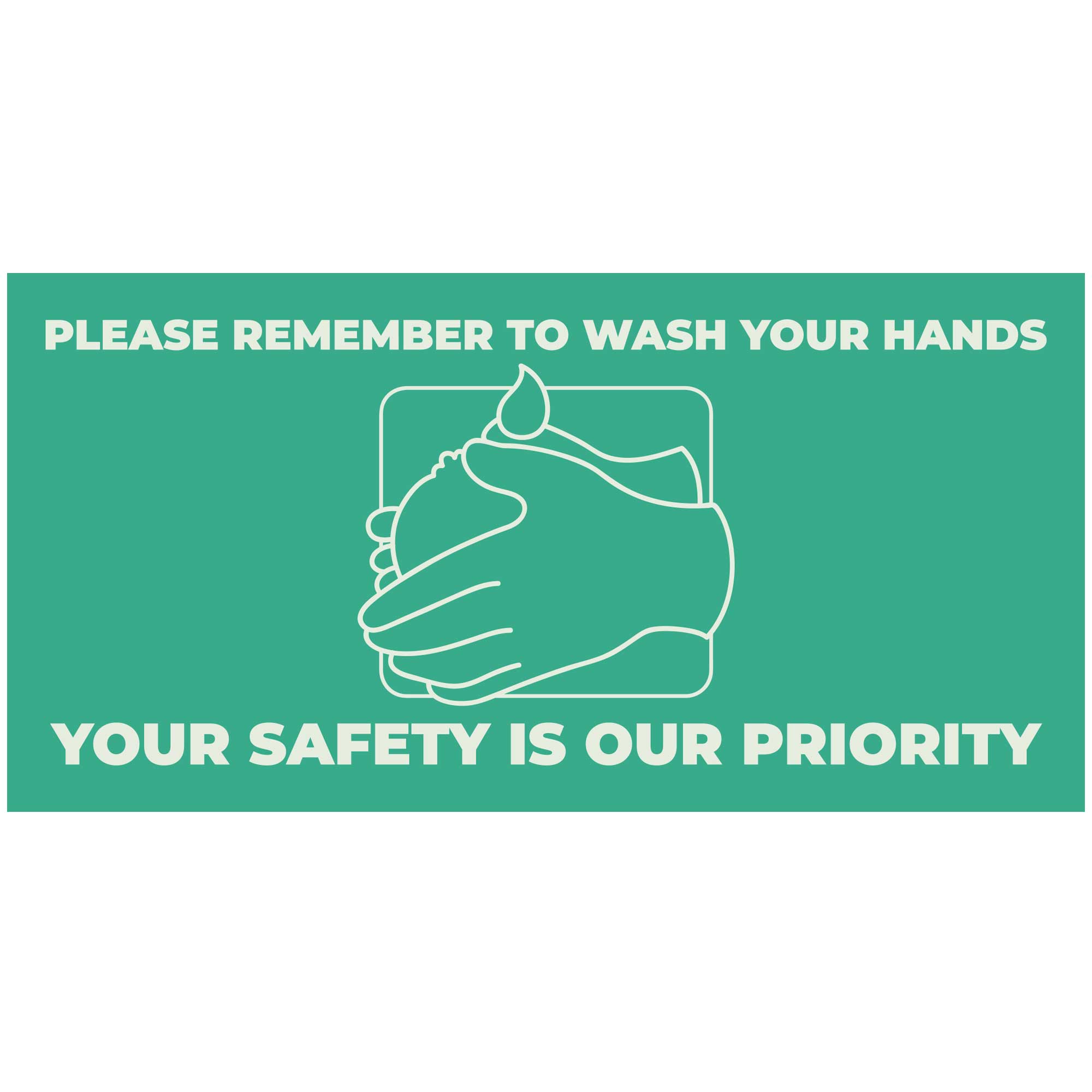"Please Remember To Wash Your Hands" Banner | Plum Grove