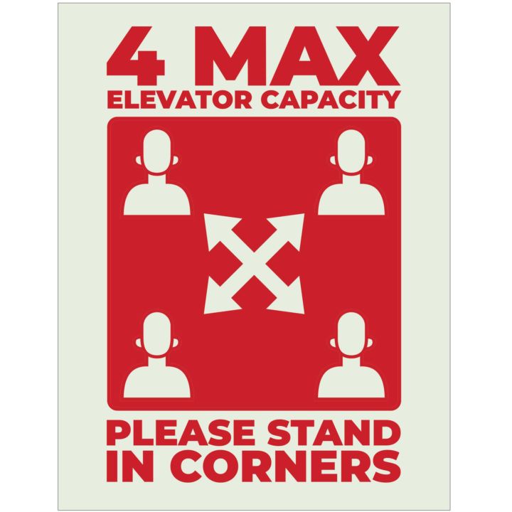 "4 Max Elevator Capacity" Poster | Plum Grove