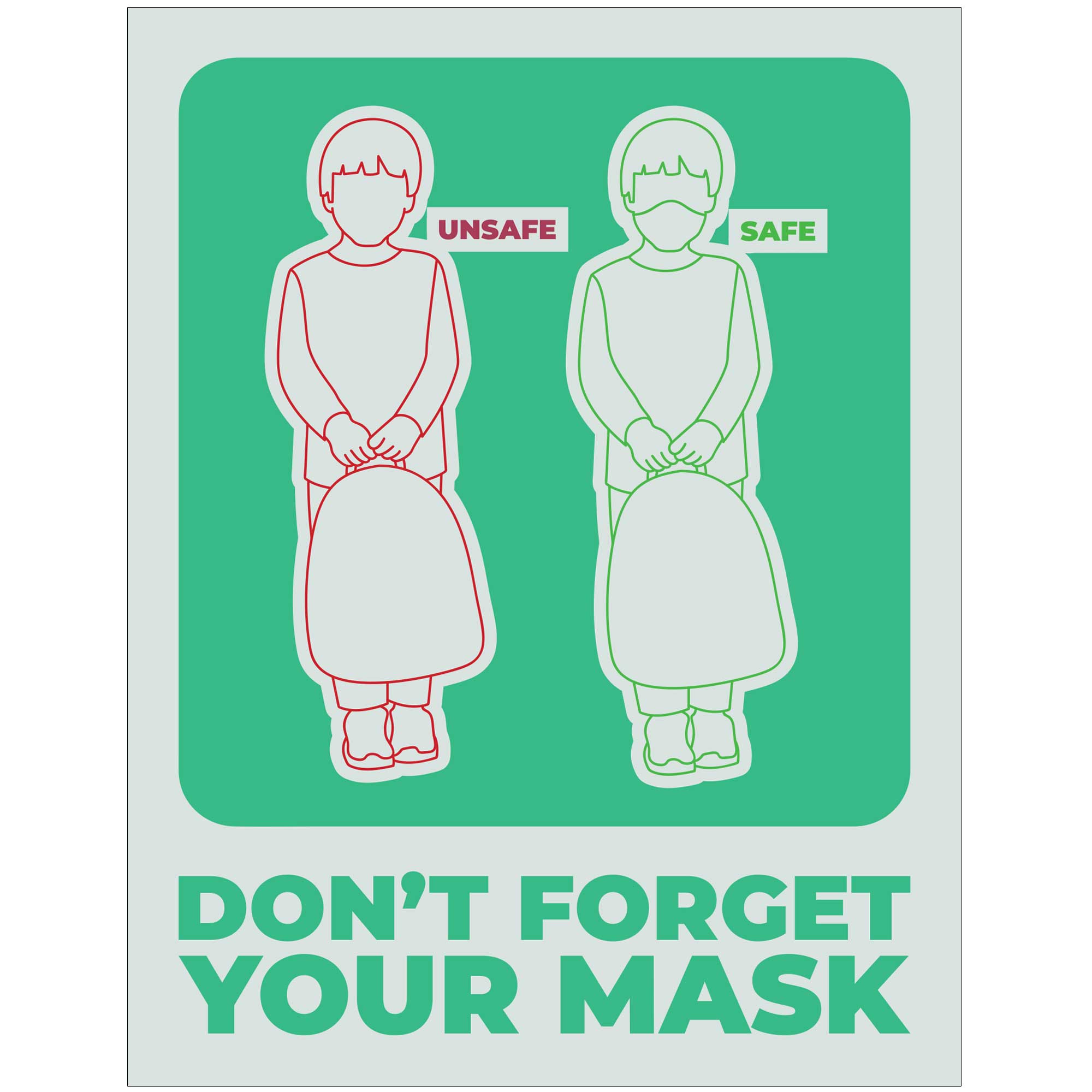 "Don’t Forget Your Mask" Poster | Plum Grove