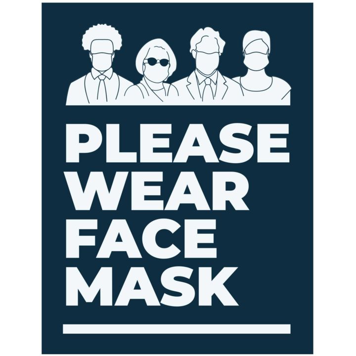 "Please Wear Face Mask" Poster | Plum Grove