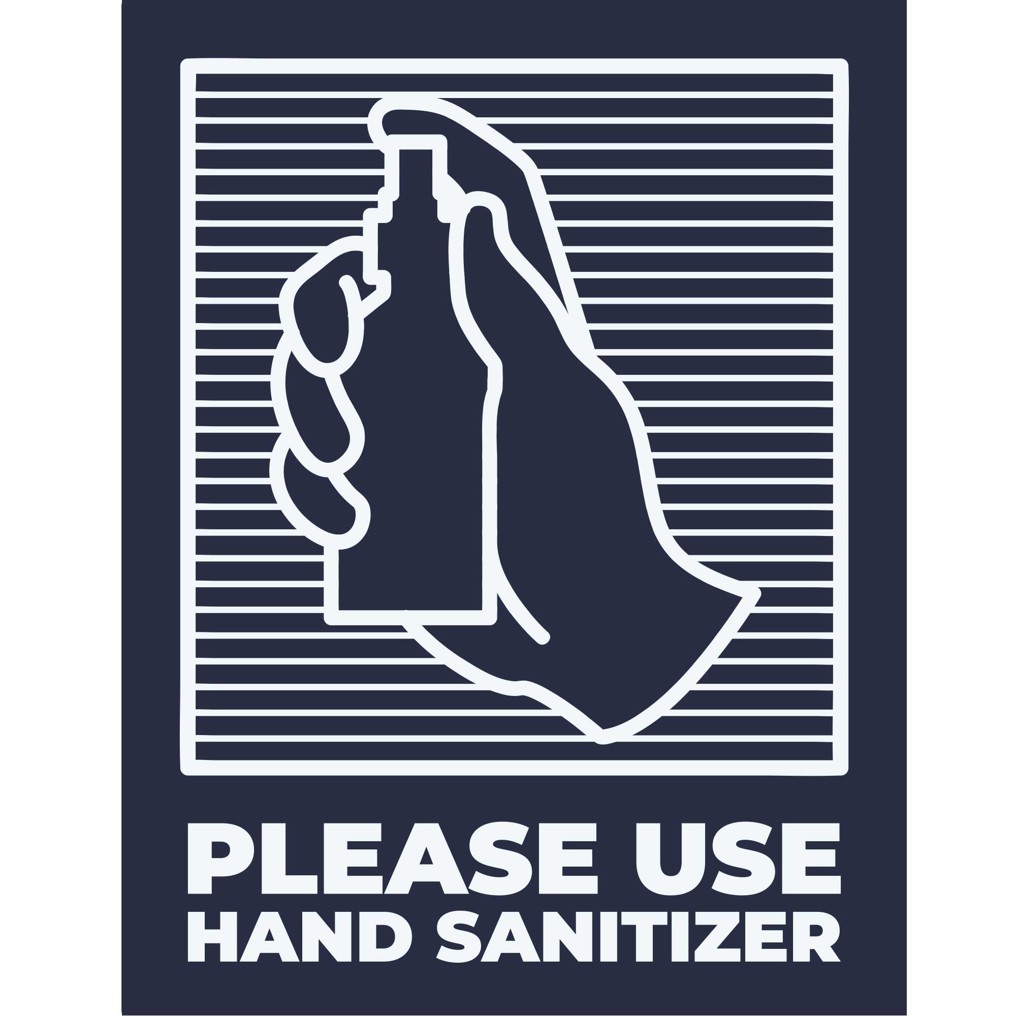 "Please Use Hand Sanitizer" Poster | Plum Grove