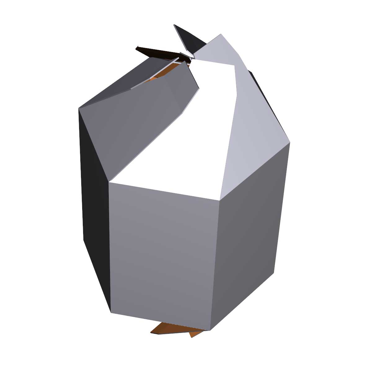 "6.5-in H x 20-in diameter 8-sided polygon box. | Plum Grove