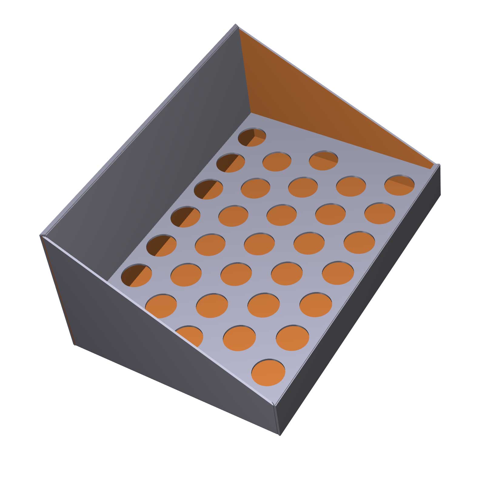 "11.75-in W x 1-in H x 7.75-in L pre-cut grill display box. | Plum Grove