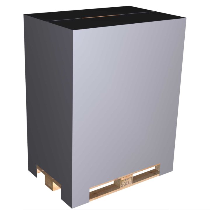 "61-in H x 47.5-in W x 31.75-in L pallet box. | Plum Grove