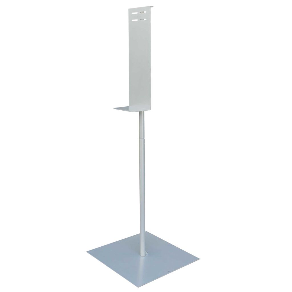 3.6-ft Metal Wipes Dispenser Stand, Silver | Plum Grove