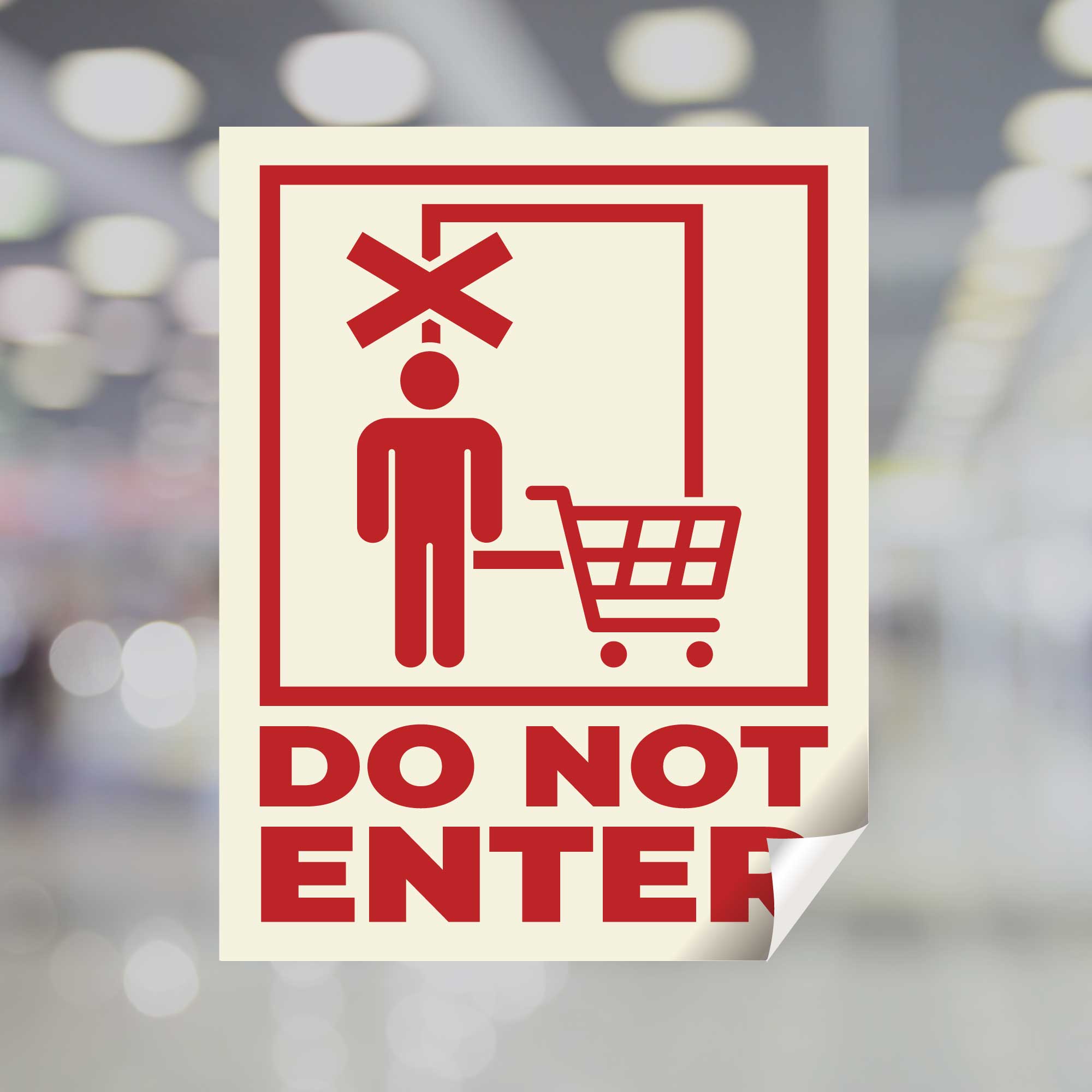 “Do Not Enter” Window Decal | Plum Grove