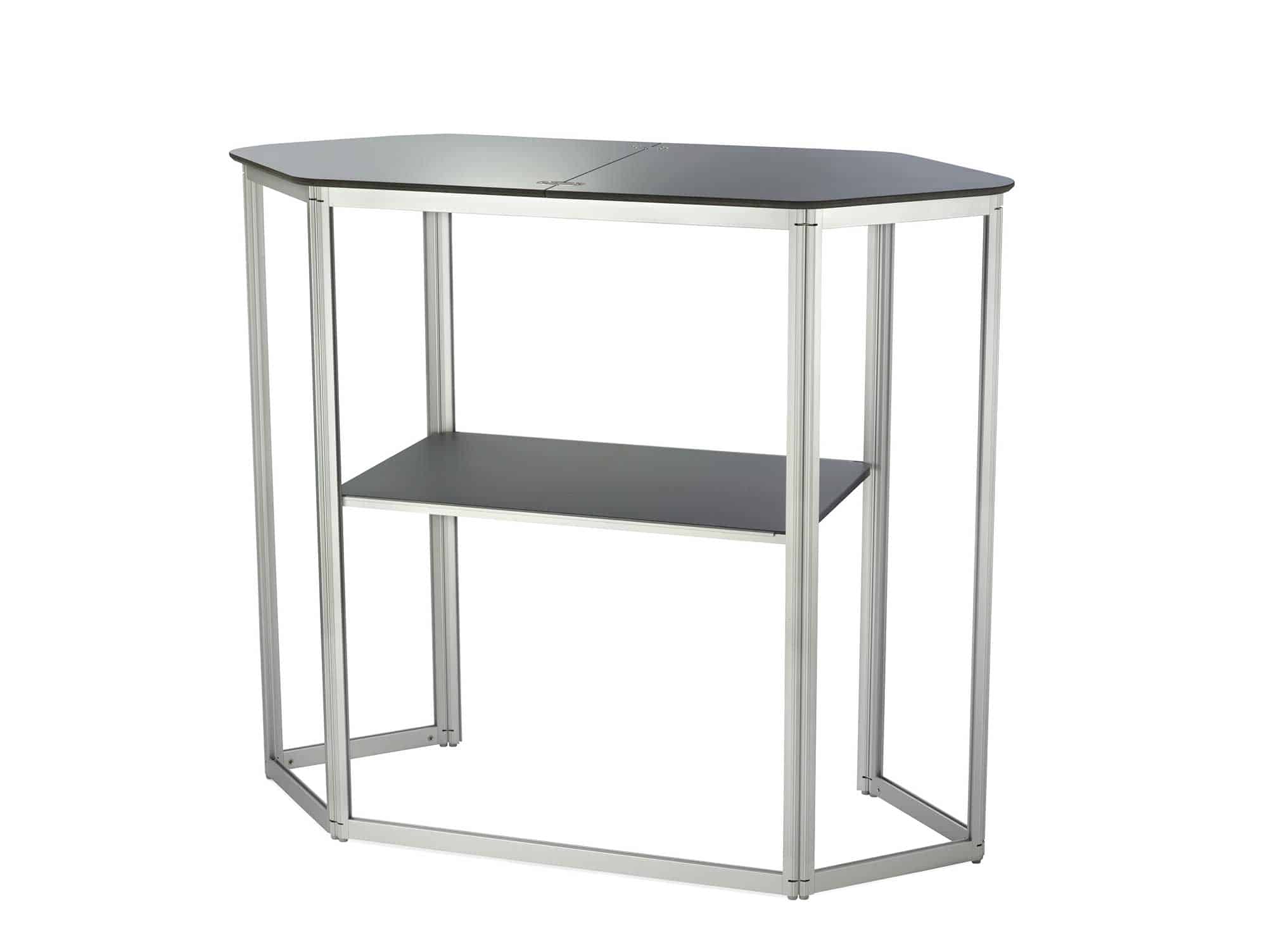 Diamond-shaped Stand Up Counter, 4x1.7x3.4-ft | Expolinc Universal ...