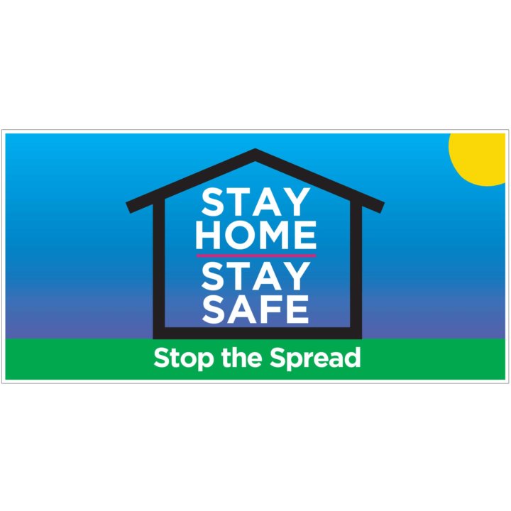“Stay Home – Stay Safe – Stop the Spread” Banner | Plum Grove