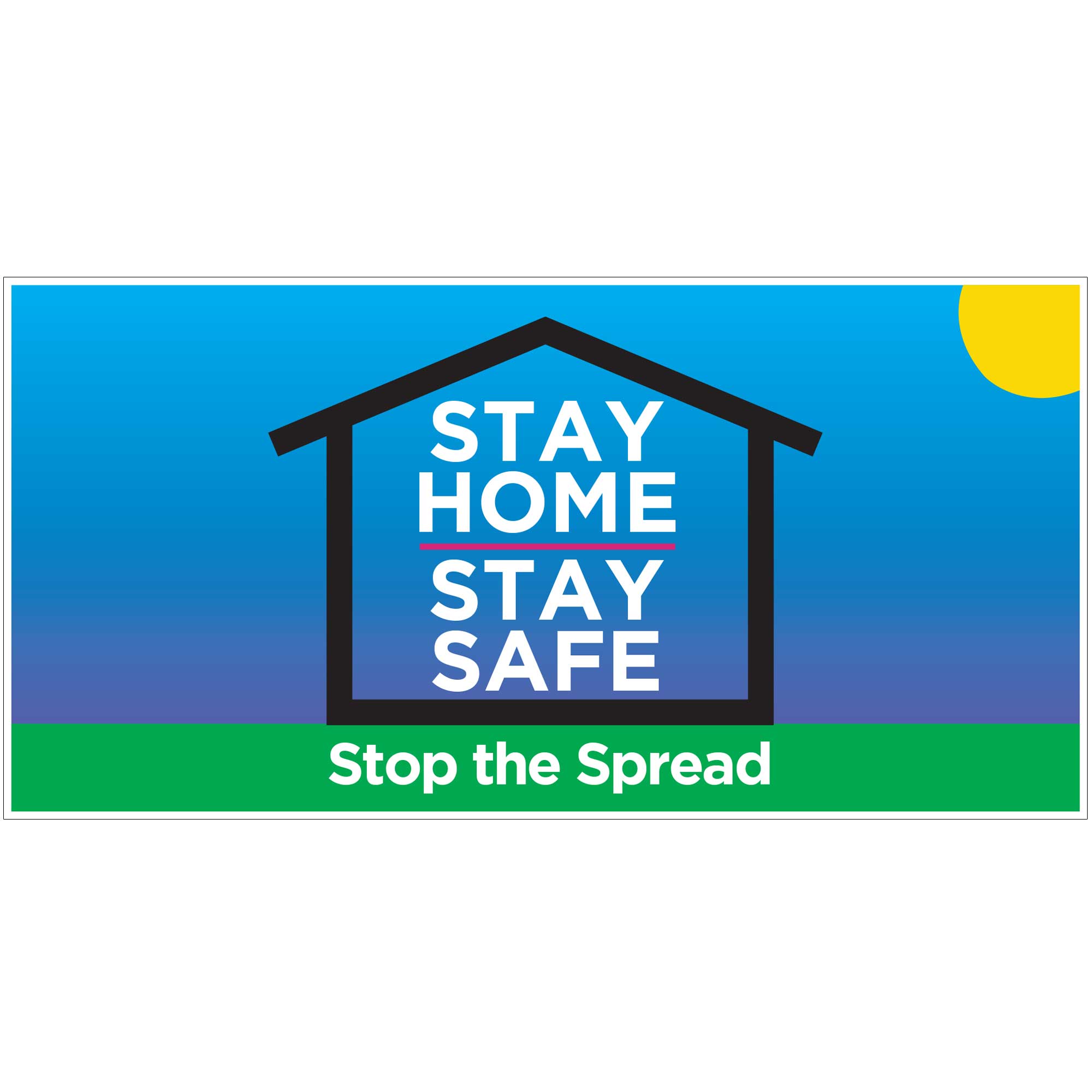 “Stay Home – Stay Safe – Stop the Spread” Banner | Plum Grove