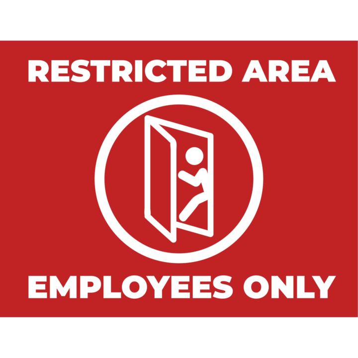 "Restricted Area - Employees Only" Poster | Plum Grove