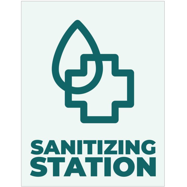 "Sanitizing Station" Poster | Plum Grove