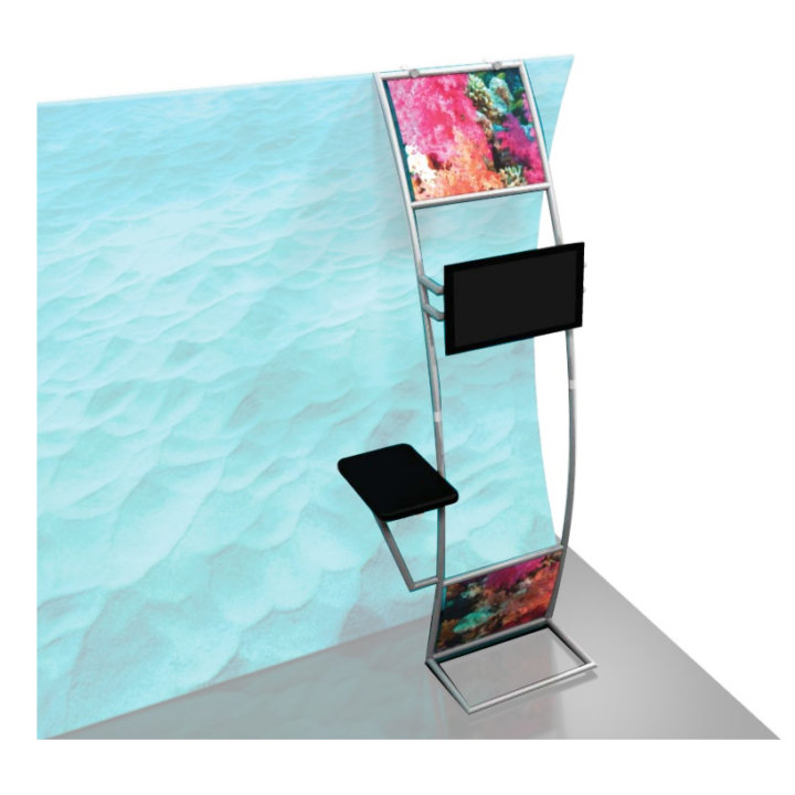 Add-on Display with Monitor Mount & Side Table | Orbus Formulate | Plum ...