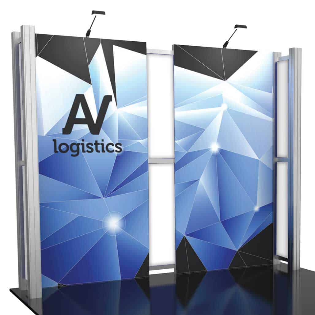 10x10 Display with LED Lights | Orbus Hybrid Pro 05 | Plum Grove