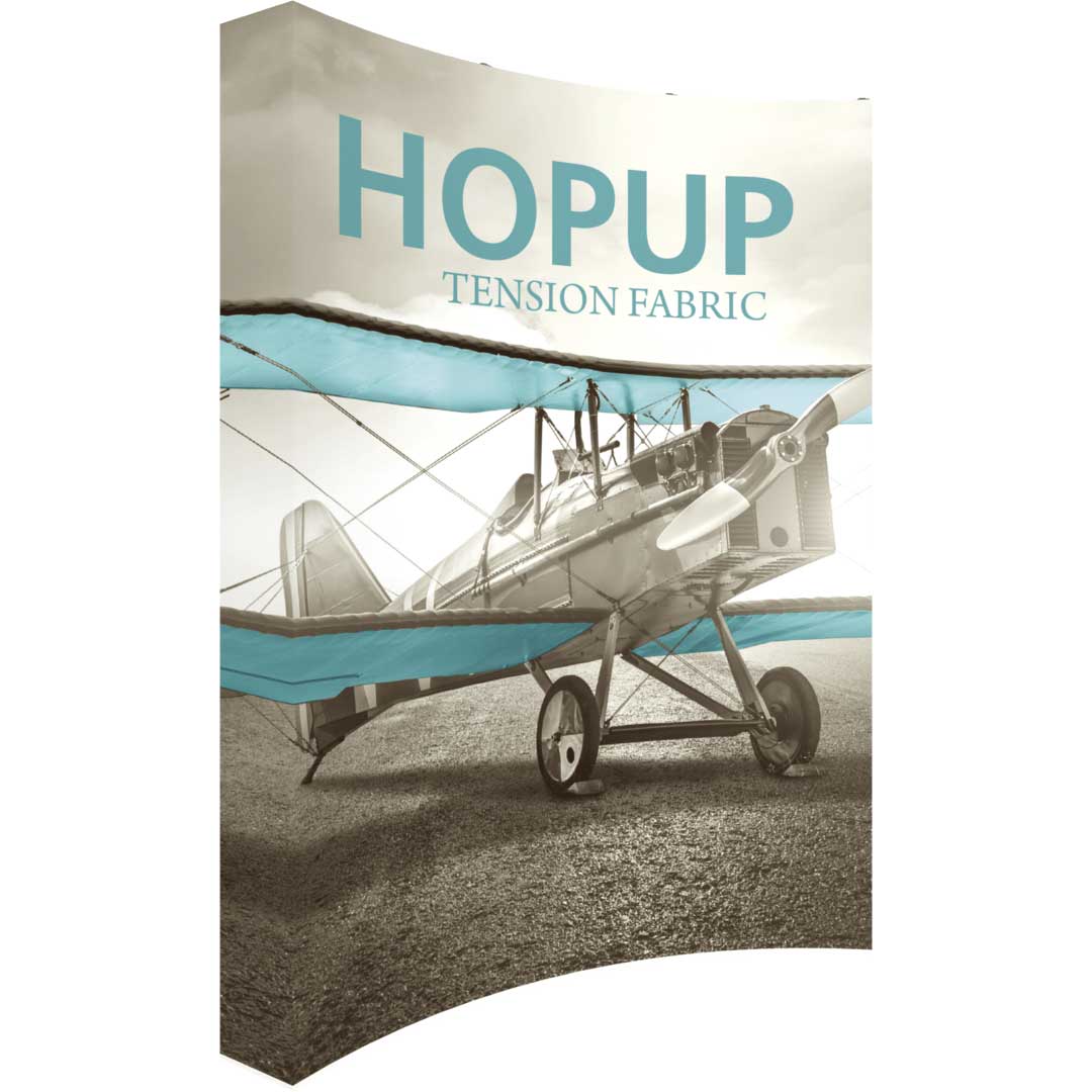 8x10-ft Portable Curved Pop Up Display | Orbus Hopup | Plum Grove