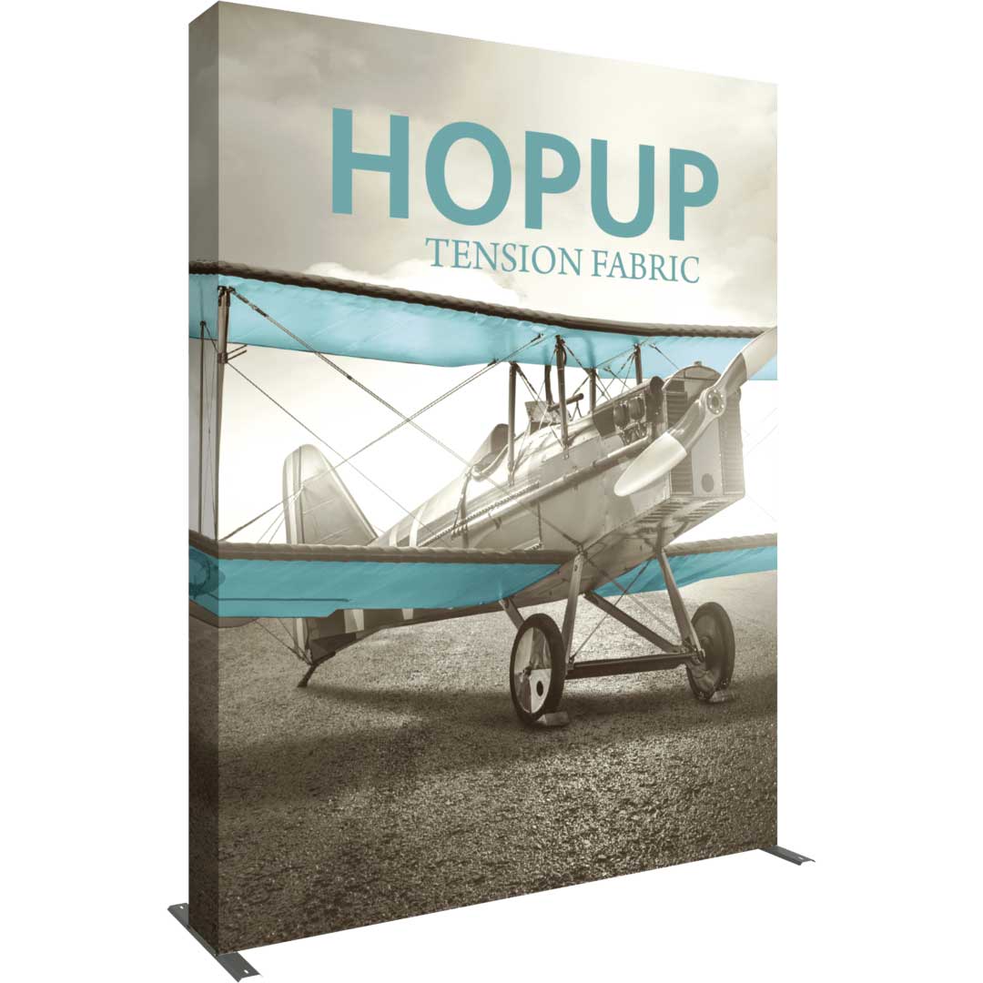 7.5x10-ft Portable Pop Up Display Backwall | Orbus Hopup | Plum Grove
