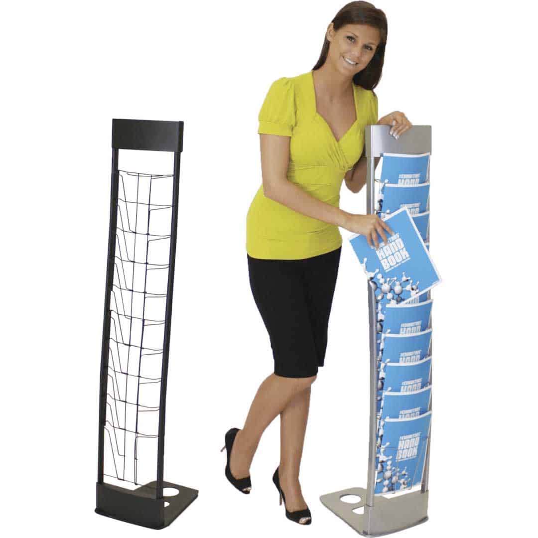 10-pocket Brochure Holder, Single-sided | Orbus Innovate | Plum Grove