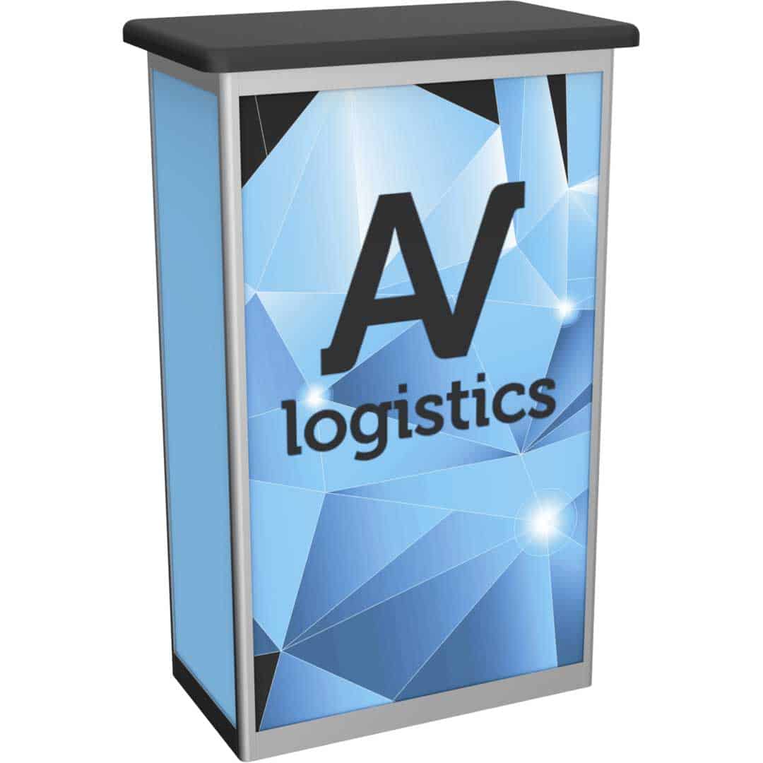 Rectangle Counter with Custom Art, 2x1.3x3.3-ft | Orbus Linear | Plum Grove