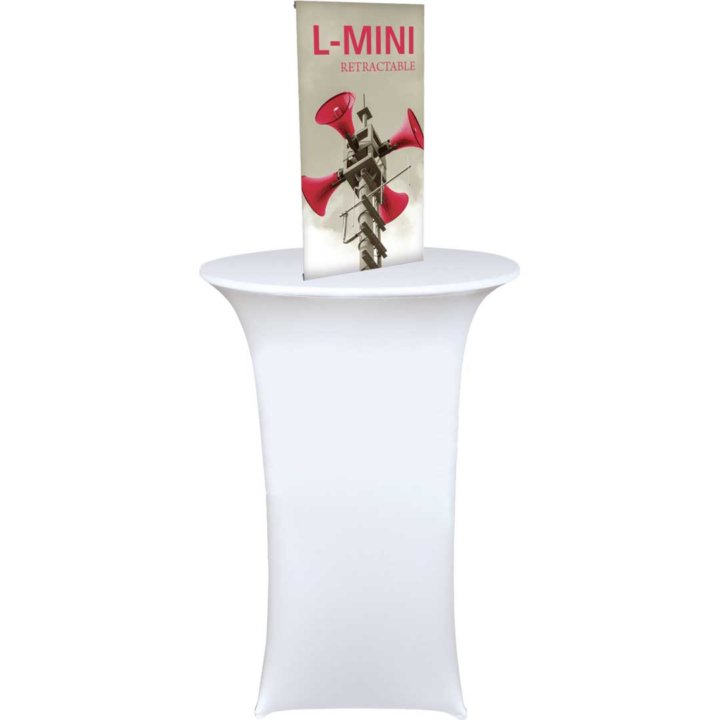 Tabletop Banner Sign, 1x2-ft | Orbus L-Mini | Plum Grove