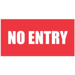 "Do Not Enter" Banner | Plum Grove