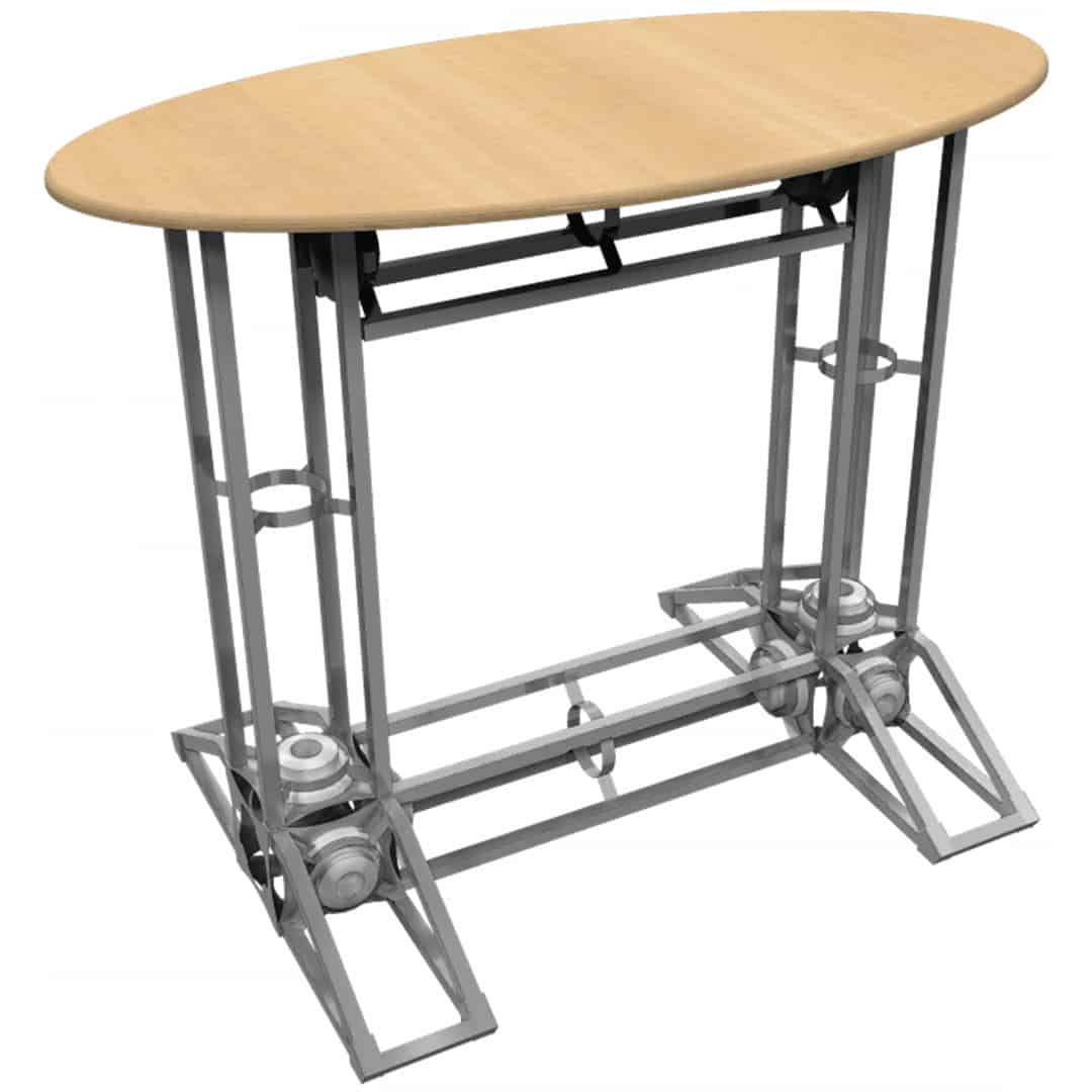 Oval Industrial Counter, 3.8x3x2.3-ft | Orbus Truss | Plum Grove