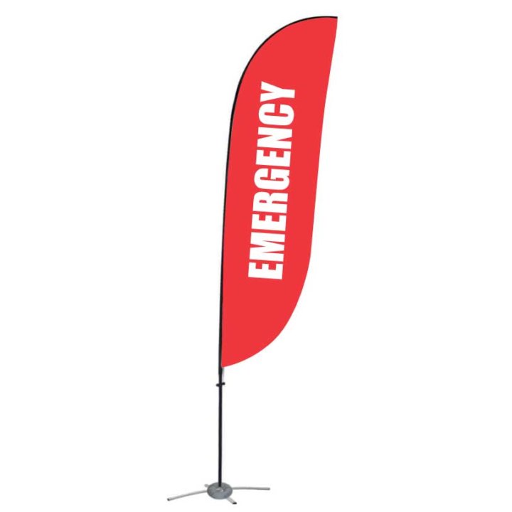 "Emergency" Outdoor Flags | 10% OFF | Plum Grove