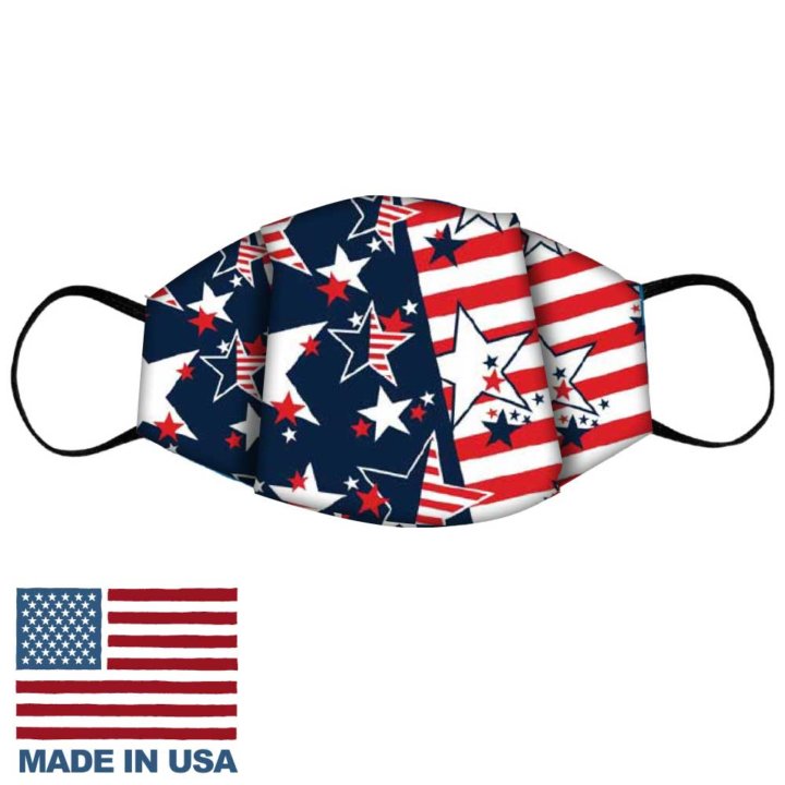 USA Face Masks, Fitted, 3-pack | Plum Grove