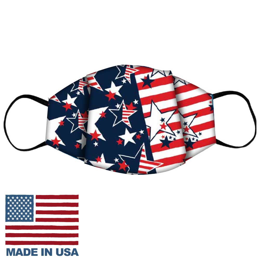 USA Face Masks, Fitted, 3-pack | Plum Grove