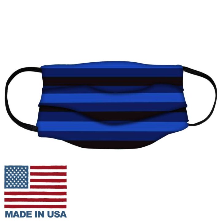 Striped Face Masks, Pleated w/Filter Pocket, 3-pack | Plum Grove