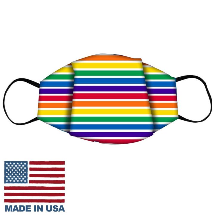 Striped Face Masks, Fitted, 3-pack | Plum Grove