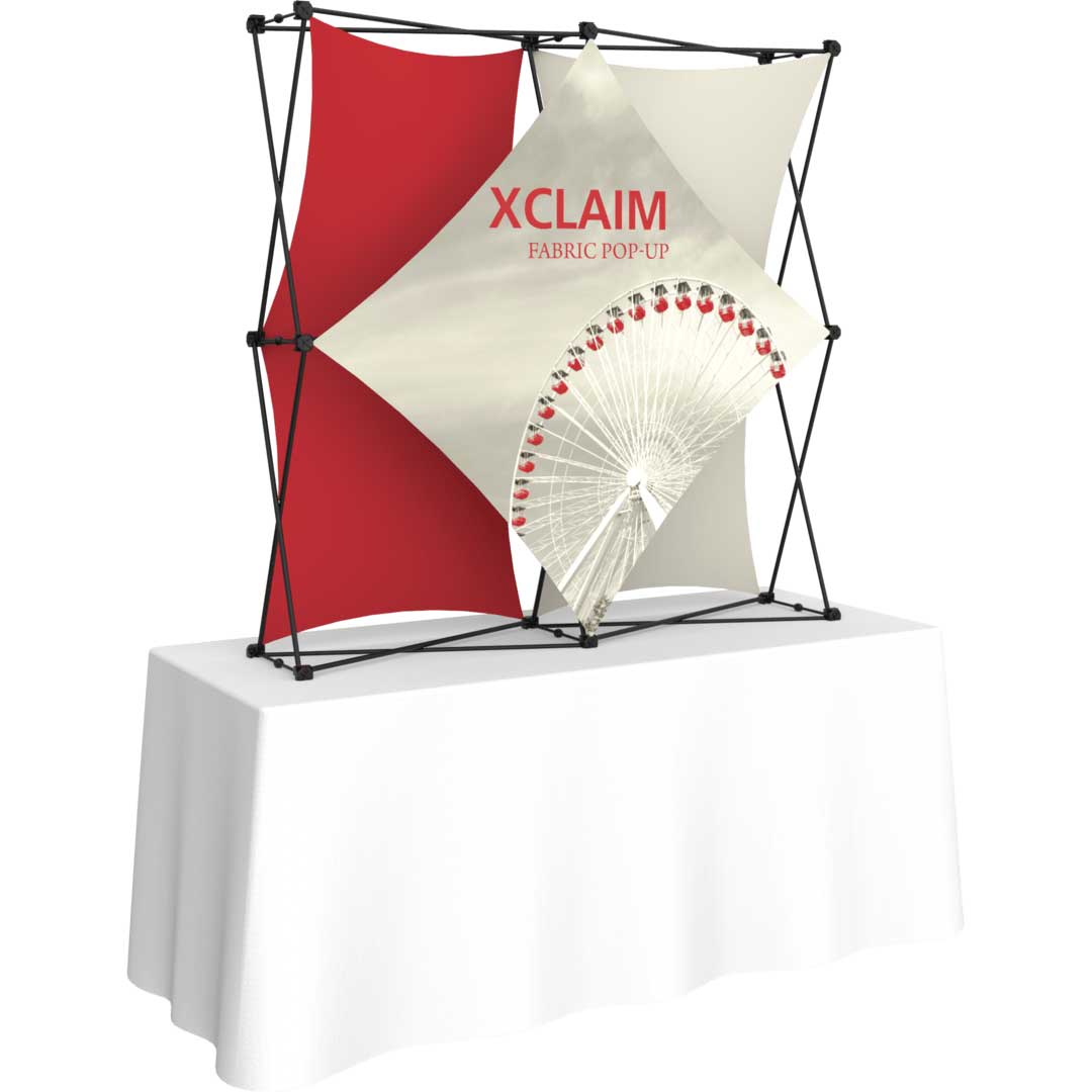 5x5-ft Tabletop Pop Up Display | Orbus Xclaim Kit 02 | Plum Grove